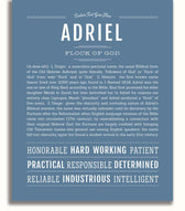 Adriel | Name Art Print – Name Stories