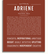 Adriene | Name Art Print – Name Stories