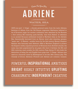 Adriene | Name Art Print – Name Stories