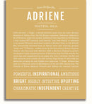 Adriene | Name Art Print – Name Stories