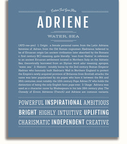 Adriene | Name Art Print – Name Stories