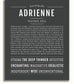 Adrienne | Name Art Print – Name Stories