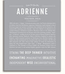 Adrienne | Name Art Print – Name Stories
