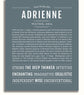 Adrienne | Name Art Print – Name Stories