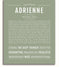 Adrienne | Name Art Print – Name Stories