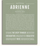 Adrienne | Name Art Print – Name Stories