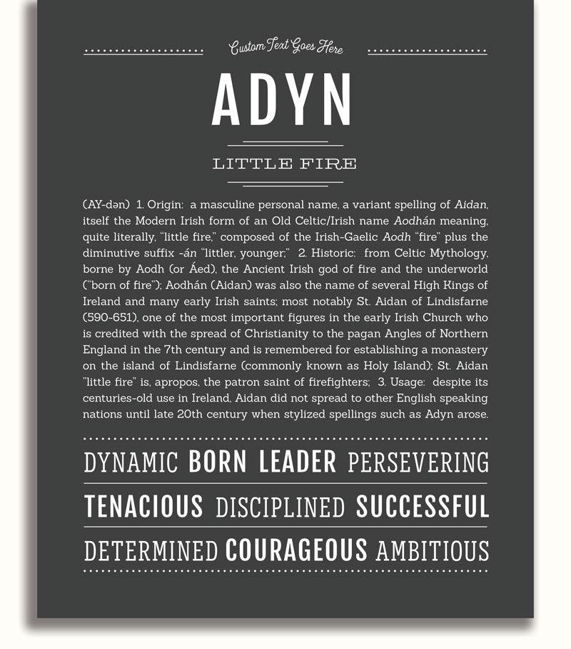 Adyn | Name Art Print – Name Stories