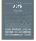 Adyn | Name Art Print – Name Stories