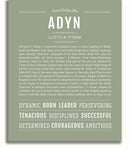 Adyn | Name Art Print – Name Stories