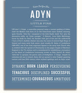 Adyn | Name Art Print – Name Stories