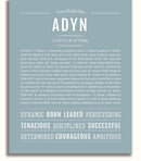 Adyn | Name Art Print – Name Stories