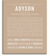 Adyson | Name Art Print – Name Stories