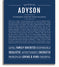 Adyson | Name Art Print – Name Stories