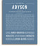 Adyson | Name Art Print – Name Stories