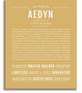 Aedyn | Name Art Print – Name Stories