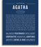 Agatha | Name Art Print – Name Stories