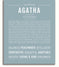 Agatha | Name Art Print – Name Stories