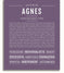Agnes | Name Art Print – Name Stories