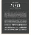 Agnes | Name Art Print – Name Stories