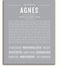 Agnes | Name Art Print – Name Stories