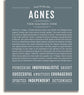 Agnes | Name Art Print – Name Stories