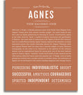 Agnes | Name Art Print – Name Stories