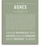 Agnes | Name Art Print – Name Stories