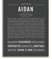 Aidan | Name Art Print – Name Stories