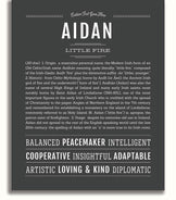 Aidan | Name Art Print – Name Stories