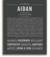 Aidan | Name Art Print – Name Stories