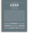 Aidan | Name Art Print – Name Stories