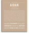 Aidan | Name Art Print – Name Stories