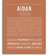 Aidan | Name Art Print – Name Stories