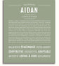 Aidan | Name Art Print – Name Stories