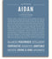 Aidan | Name Art Print – Name Stories