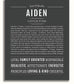 Aiden | Name Art Print – Name Stories