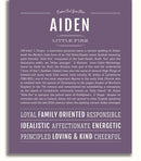 Aiden | Name Art Print – Name Stories