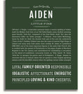 Aiden | Name Art Print – Name Stories