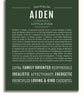 Aiden | Name Art Print – Name Stories