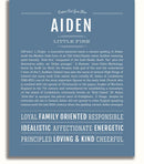 Aiden | Name Art Print – Name Stories