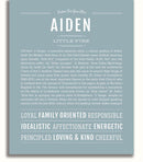 Aiden | Name Art Print – Name Stories