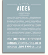 Aiden | Name Art Print – Name Stories