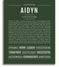 Aidyn | Name Art Print – Name Stories