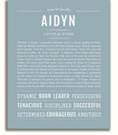 Aidyn | Name Art Print – Name Stories