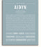 Aidyn | Name Art Print – Name Stories
