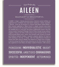 Aileen | Name Art Print – Name Stories