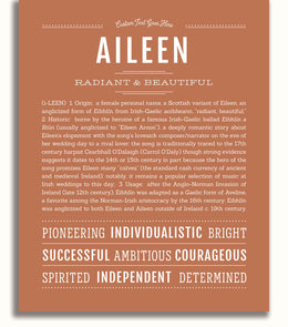 Aileen | Name Art Print – Name Stories