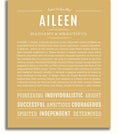 Aileen Personalized Name Meaning Art Prints – Name Stories