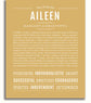 Aileen | Name Art Print – Name Stories