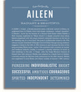 Aileen | Name Art Print – Name Stories